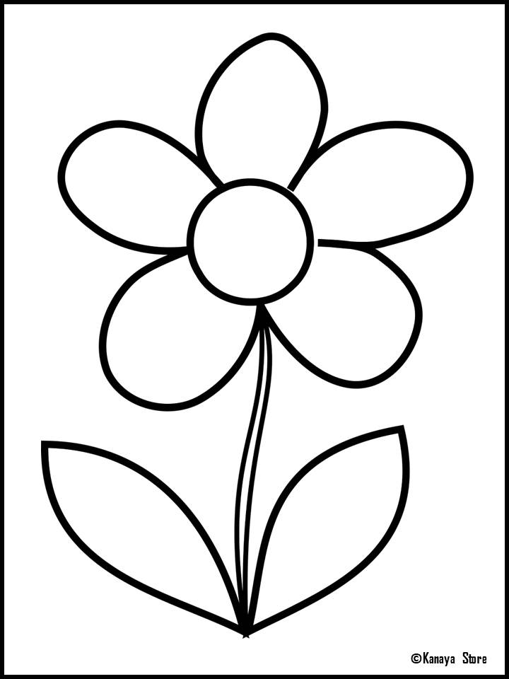 Flower Coloring Page | Made By Teachers