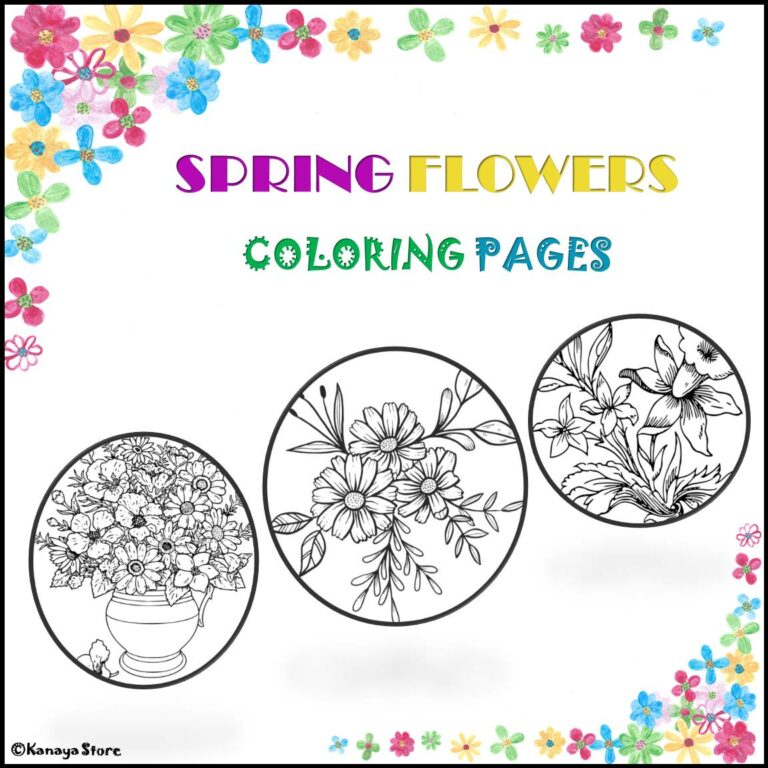 Spring Flower Coloring Pages - Made By Teachers