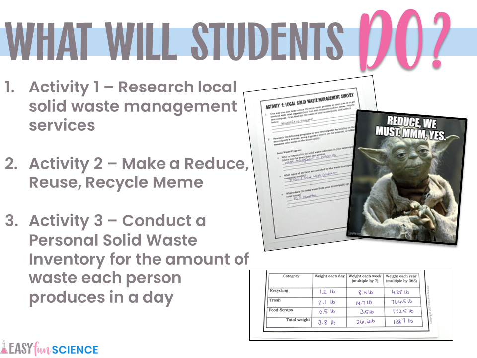 Earth Day Every Day Solid Waste Management Survey | Made By Teachers