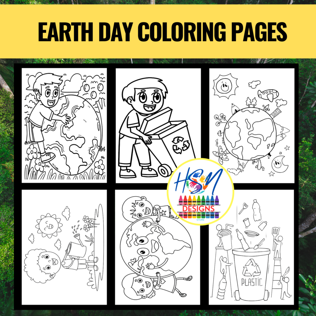 Earth Day Coloring Pages Activities – Earth friends – 20 pages V2 ...