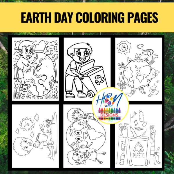 Earth Day Coloring Pages Activities – Earth friends – 20 pages V2 ...