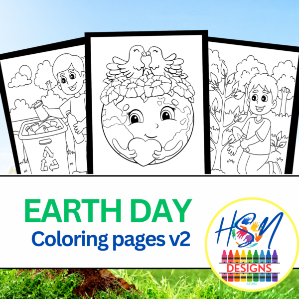 Earth Day Coloring Pages Activities – Earth friends – 20 pages V2 ...