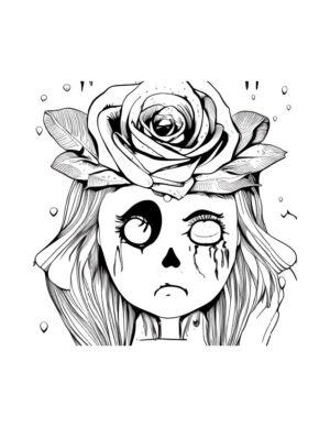 Creepy Emotions Coloring Book, An Exploration of the Painful Beauty of ...