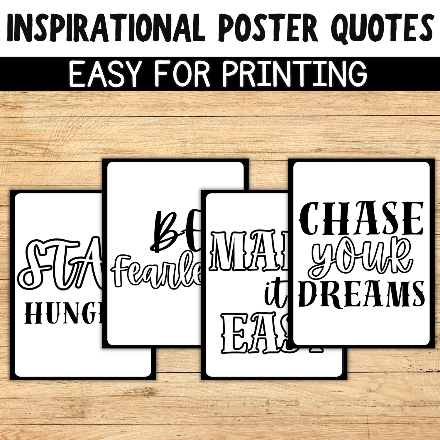 Inspiring Simplicity: Elevate Your Space with Our Black and White ...