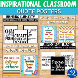 Inspiring Growth Mindset: A Collection of 40 Quote Posters to Encourage ...