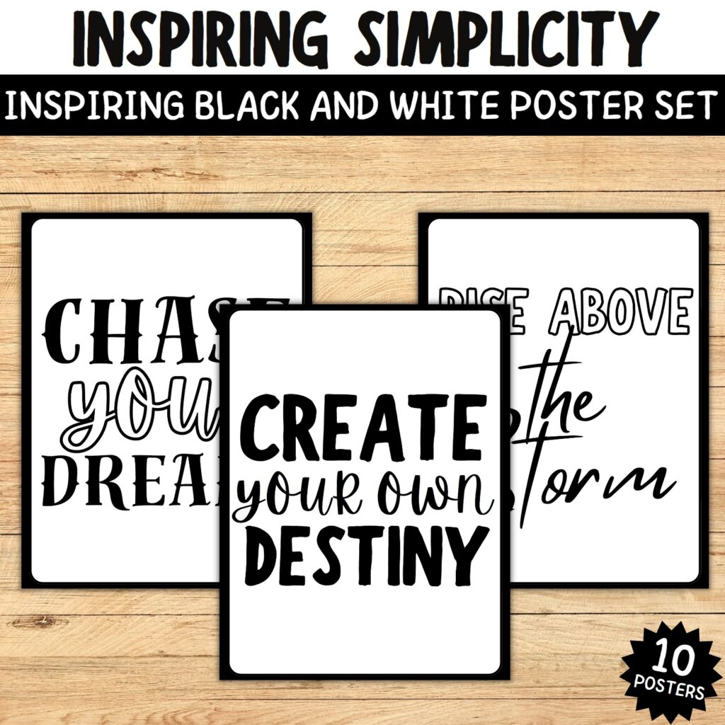 Inspiring Growth Mindset: A Collection of 40 Quote Posters to Encourage ...