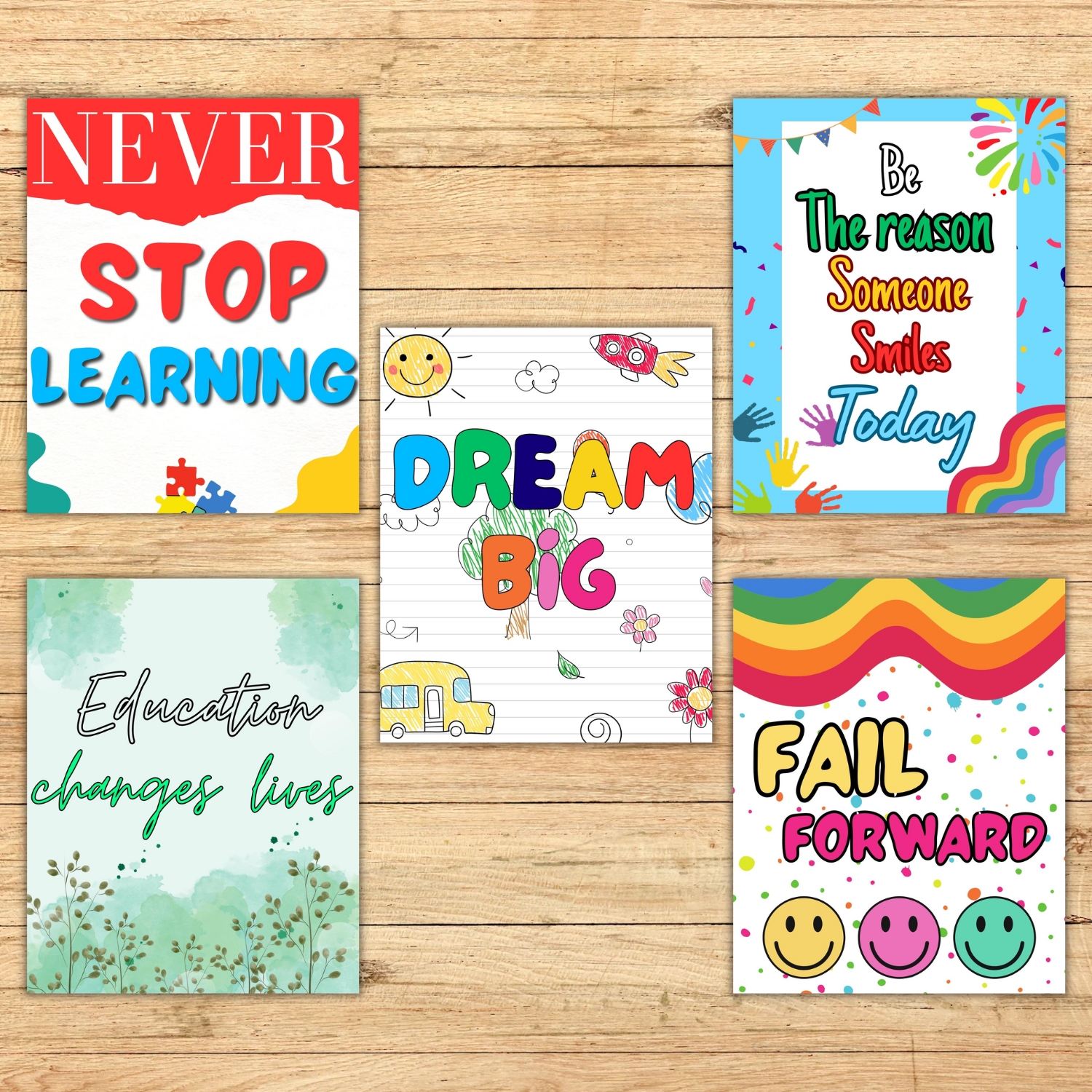 Inspire Your Students with Powerful Classroom Quote Posters and Vibrant ...