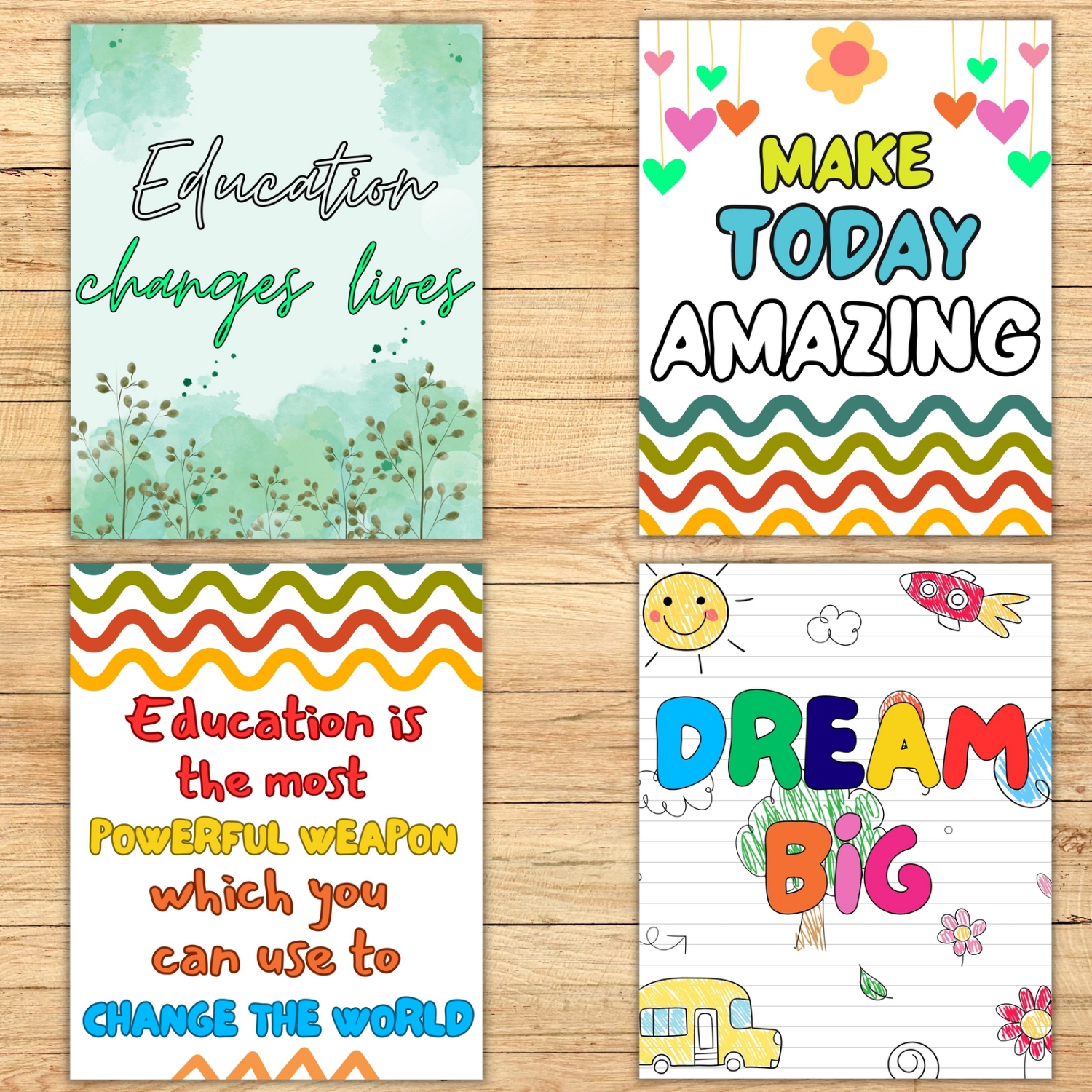 Inspire Your Students with Powerful Classroom Quote Posters and Vibrant ...