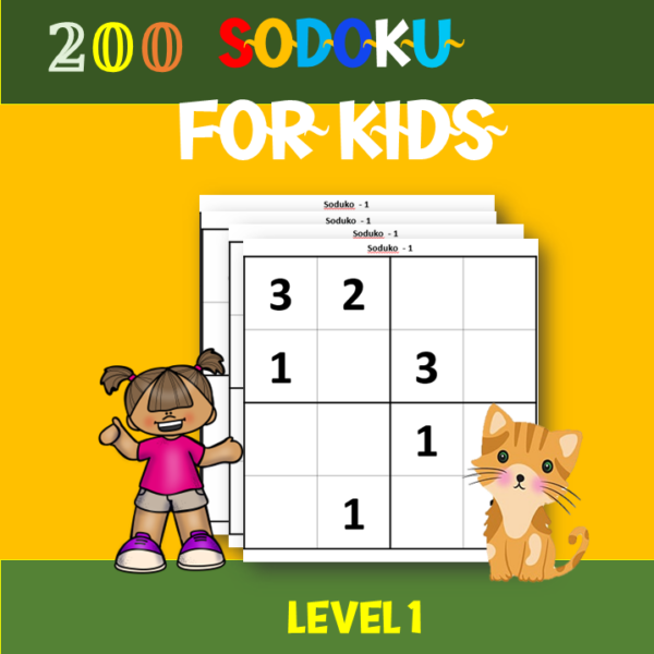 Sudoku Fun for Kids: Level 1 with Easy Solutions! | Made By Teachers