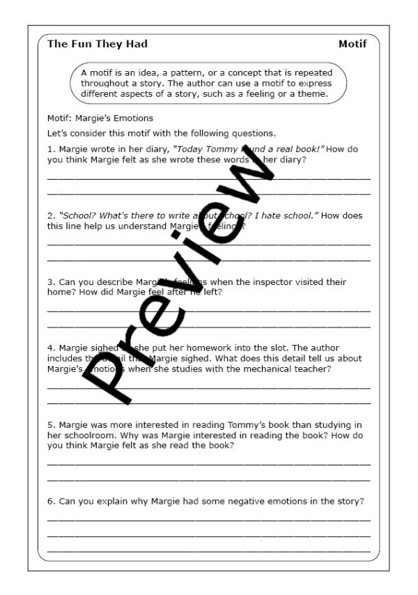Isaac Asimov "The Fun They Had" worksheets | Made By Teachers