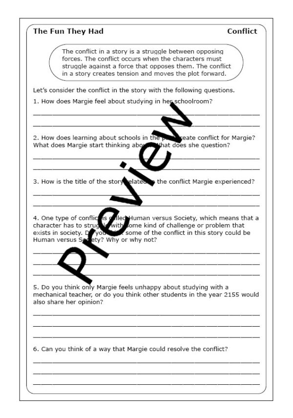 Isaac Asimov "The Fun They Had" worksheets | Made By Teachers