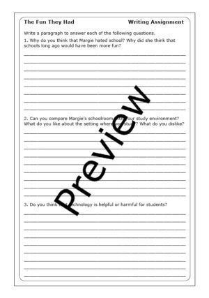 Isaac Asimov "The Fun They Had" worksheets | Made By Teachers