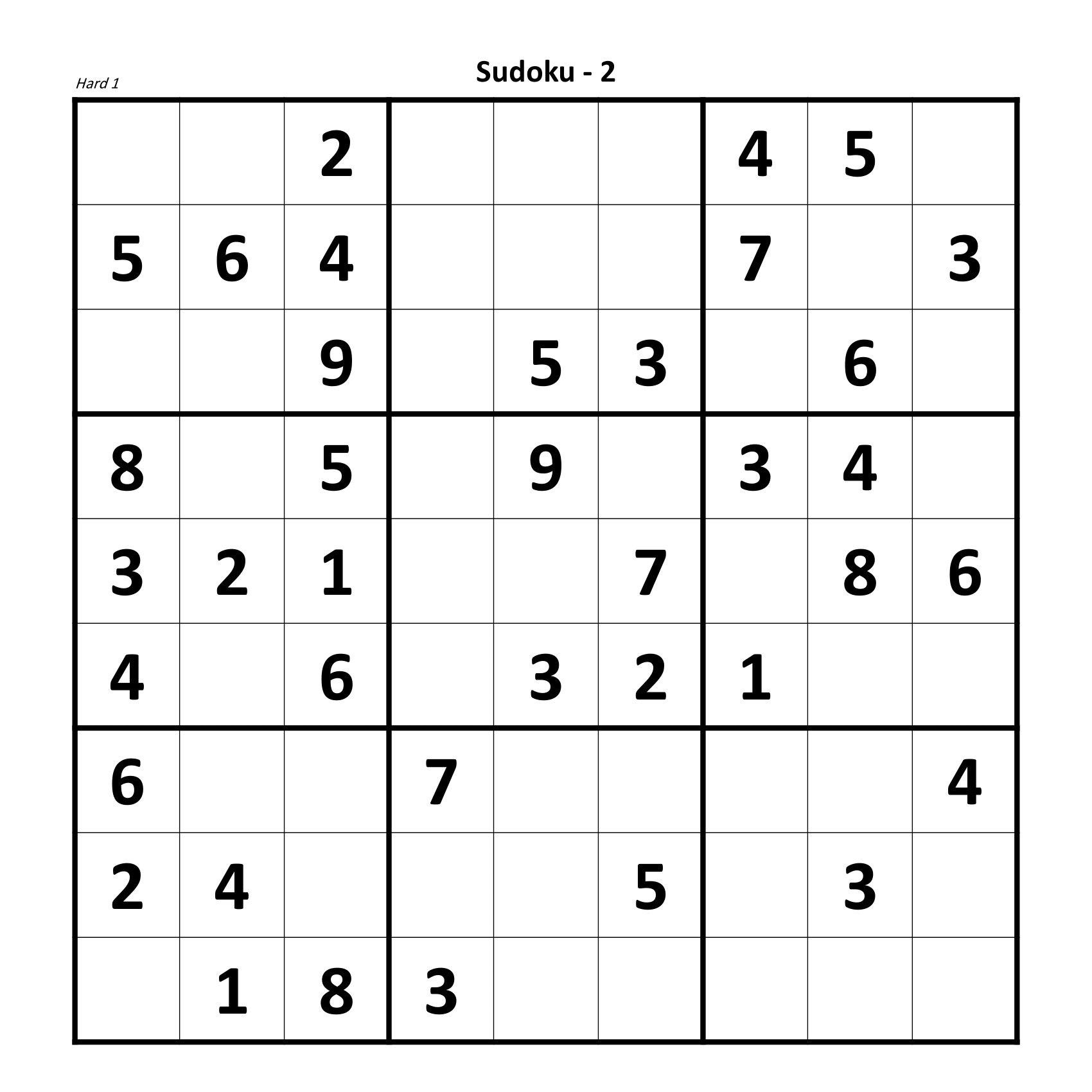 Challenge Your Mind with Hard Sudoku for Seniors: Level 1 (9x9) with Solutions" | Made By Teachers