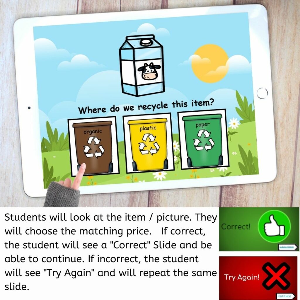 Recycling Sorting Earth Day Activities Level 2 | Made By Teachers