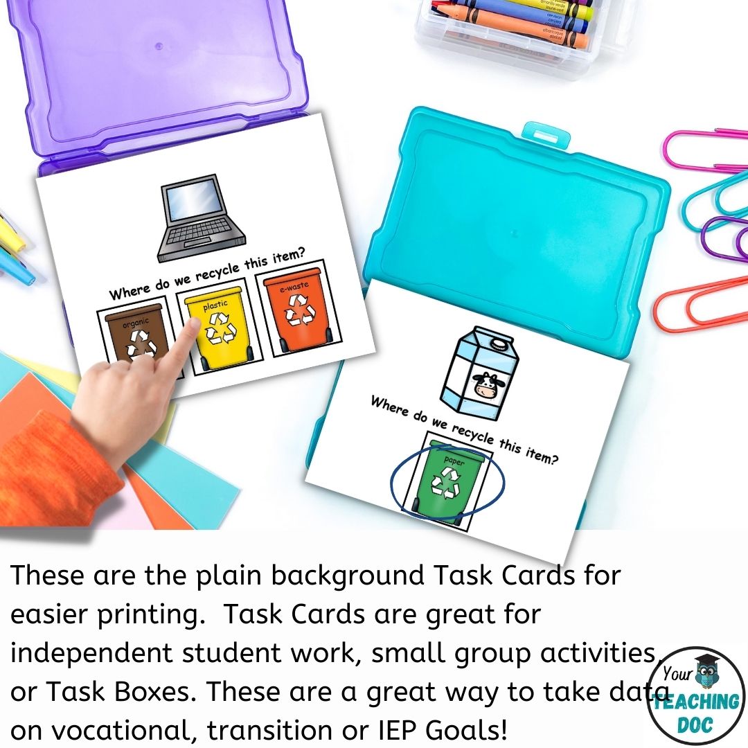 Recycling Sorting Earth Day Activities Level 2 | Made By Teachers