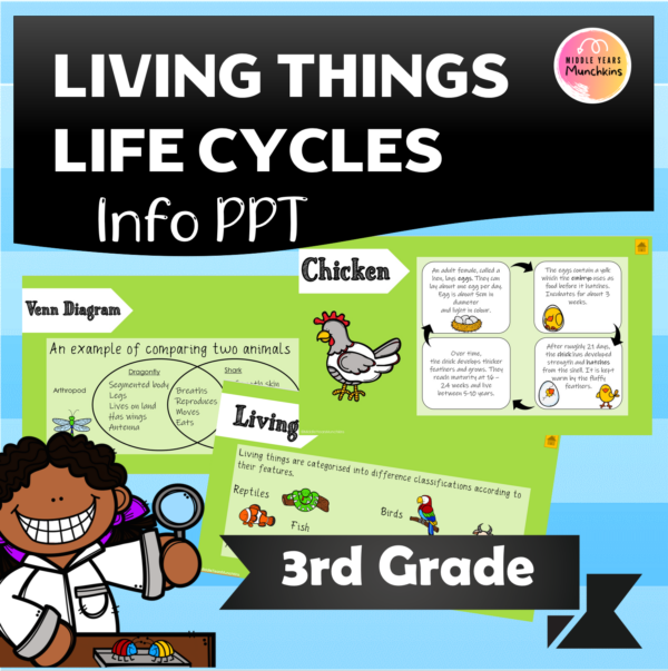 Living, Non-Living & Life Cycles Information PowerPoint | Made By Teachers