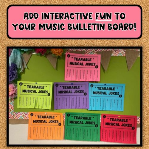 Tearable Music Jokes - A Fun Addition to any Music Classroom Bulletin ...