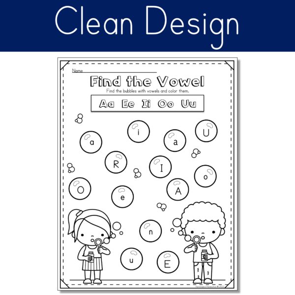 Identifying Vowels | Spring | Worksheet for Preschool & Kindergarten ...