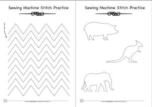 Sewing Machine Practice Sheets for Textiles Classes | Made By Teachers