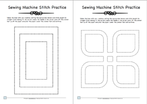 Sewing Machine Practice Sheets for Textiles Classes | Made By Teachers