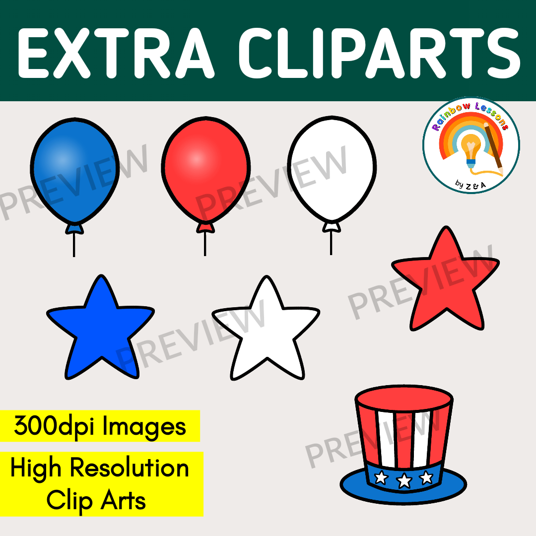 Google Slides Backgrounds | Patriotic Background Cliparts | Boom Card ...