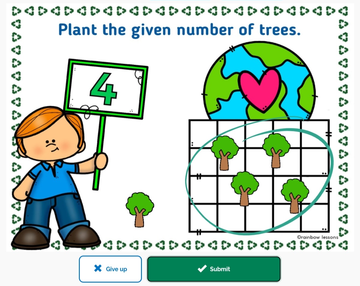 Earth Day Counting Boom Cards | Earth Day Math Activities | Earth Day ...
