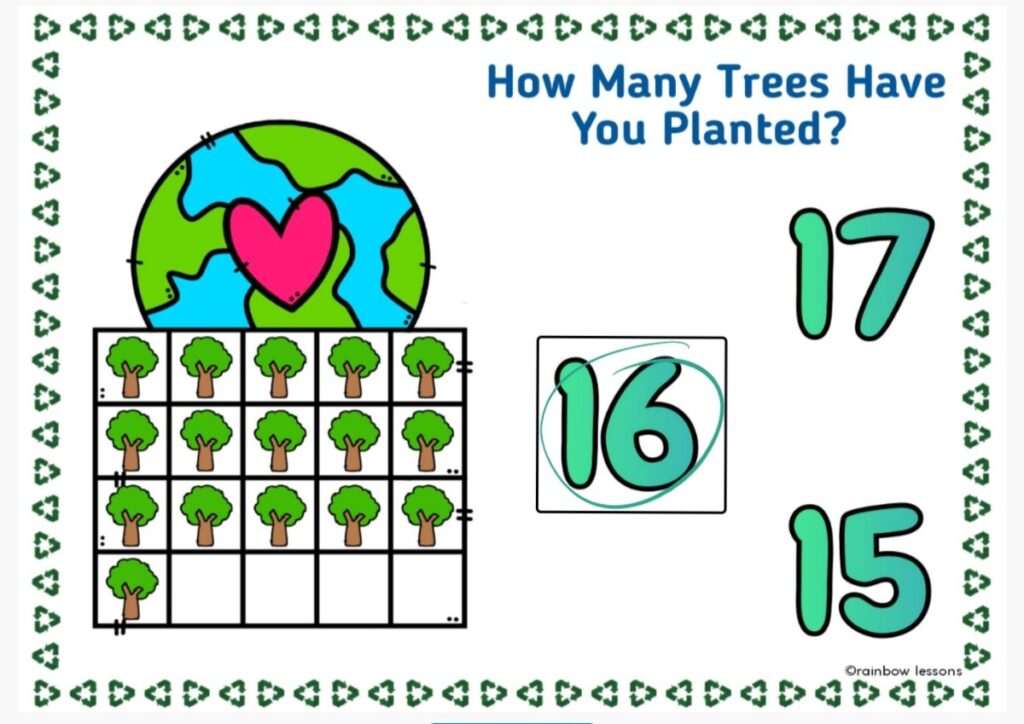Earth Day Counting Boom Cards | Earth Day Math Activities | Earth Day ...