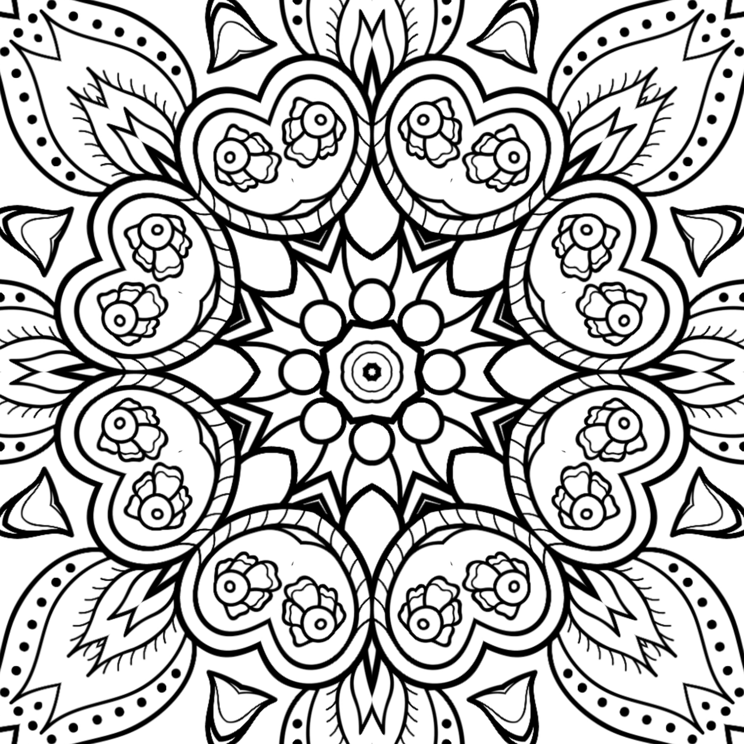 De-Stress and Unwind with Our Mandala Coloring Pages for Adults! | Made ...