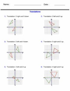Translations Worksheets - Transformations Worksheets | Made By Teachers