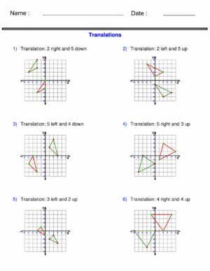 Translations Worksheets - Transformations Worksheets | Made By Teachers