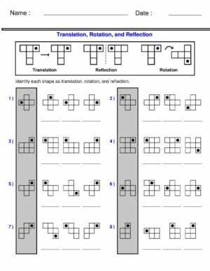 Identifying Translation, Rotation, and Reflection - Transformations ...