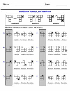 Identifying Translation, Rotation, and Reflection - Transformations ...