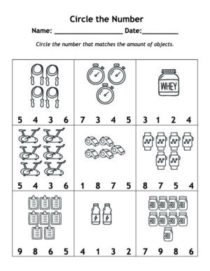 Get in the Math Zone with Circle the Number Worksheets! | Made By Teachers