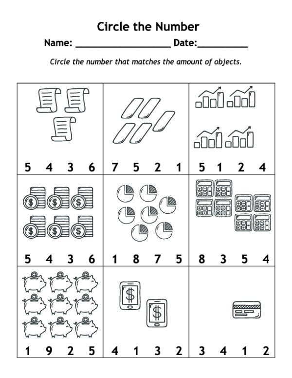 Get in the Math Zone with Circle the Number Worksheets! | Made By Teachers