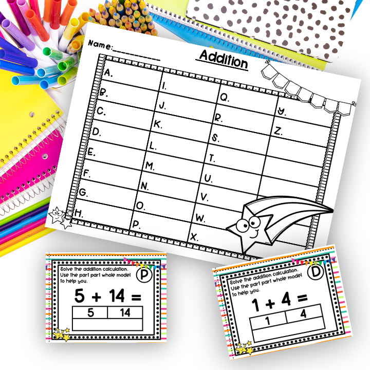 Addition Part Part Whole Task Cards Kindergarten 1st Grade | Made By ...