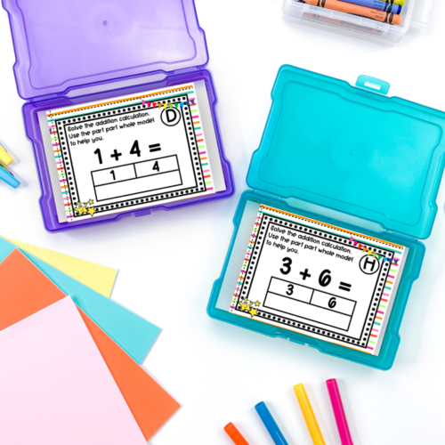 Addition Part Part Whole Task Cards Kindergarten 1st Grade | Made By ...