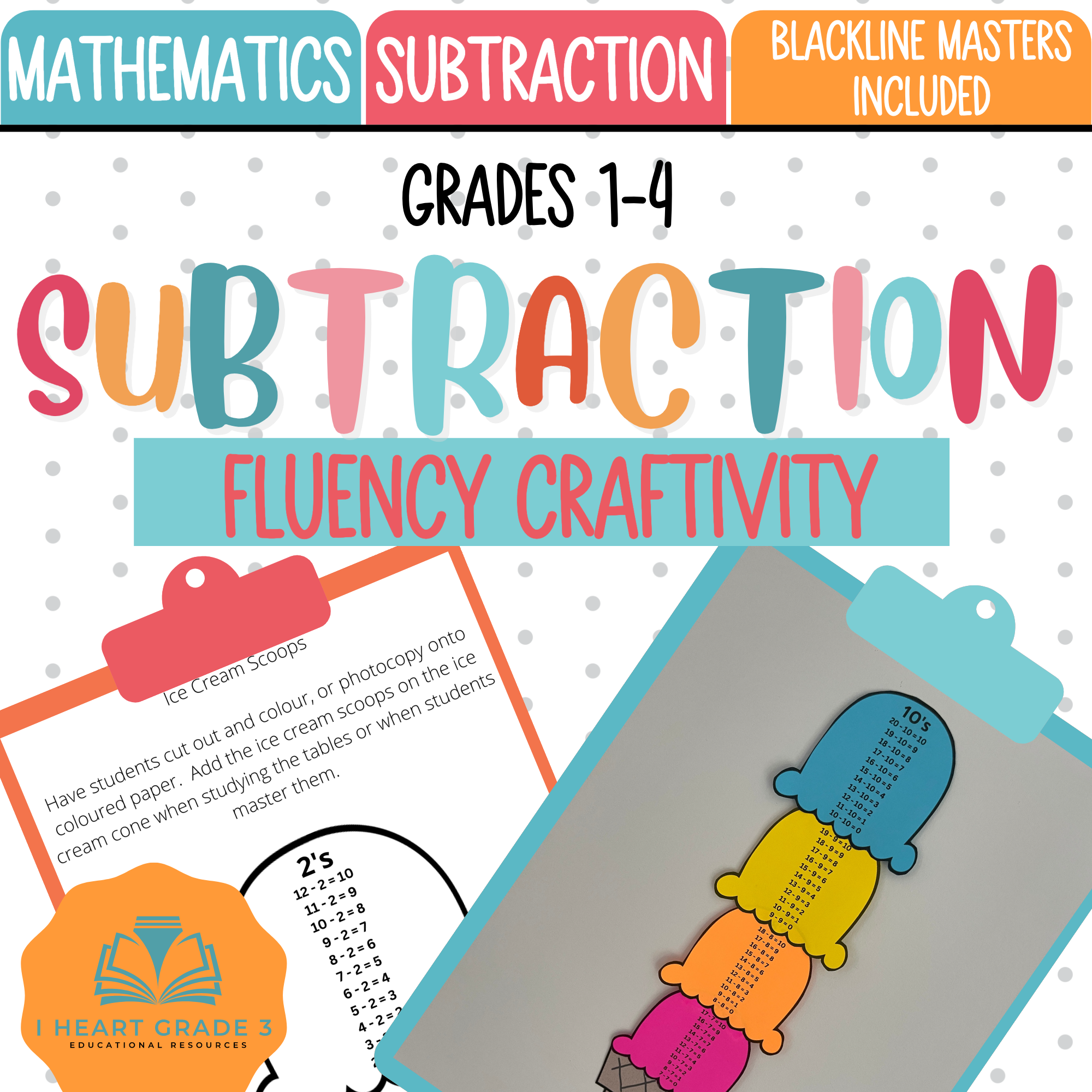 Subtraction Fluency Craftivity | Made By Teachers