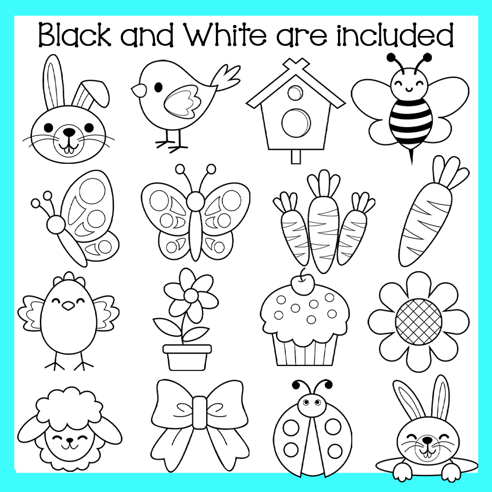 Springtime PNG Clip Art Set | Made By Teachers