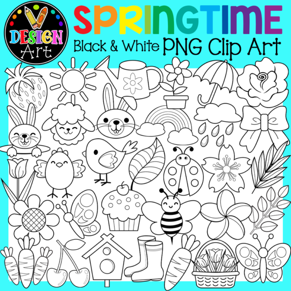 Springtime PNG Clip Art Set | Made By Teachers