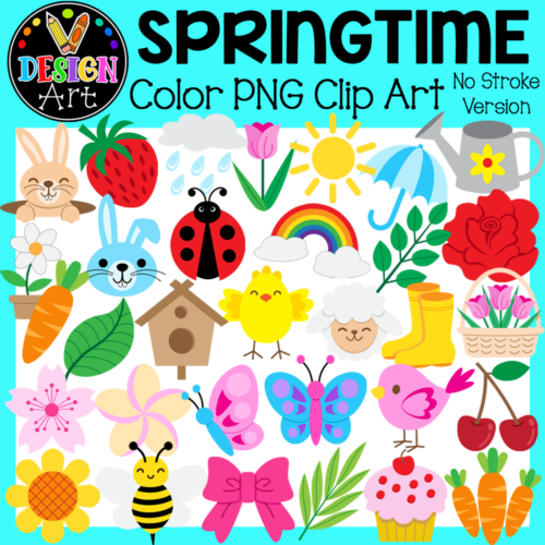 Springtime PNG Clip Art Set | Made By Teachers