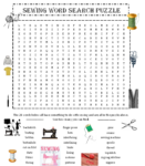Sewing Word Search Puzzle (24 Sewing Terms) | Made By Teachers