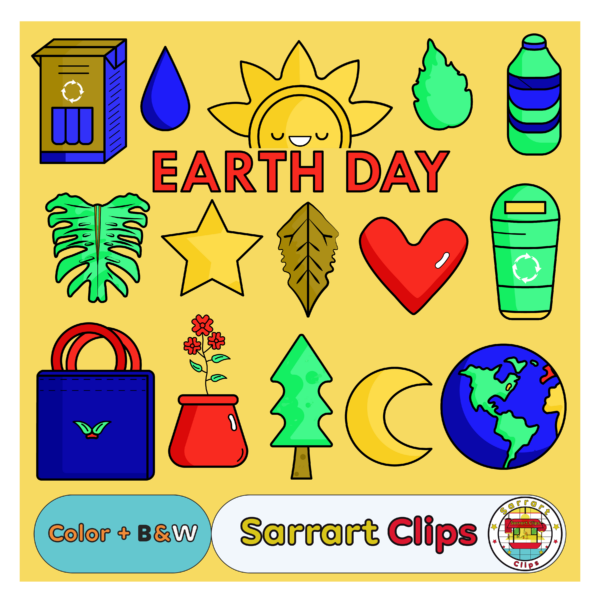 Earth Day Clipart, Environment Clipart, Earth Day Illustration Set ...