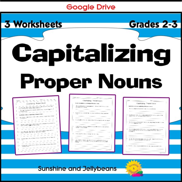 Capitalization of Proper Nouns - 3 practice worksheets - Grades 2-3 ...