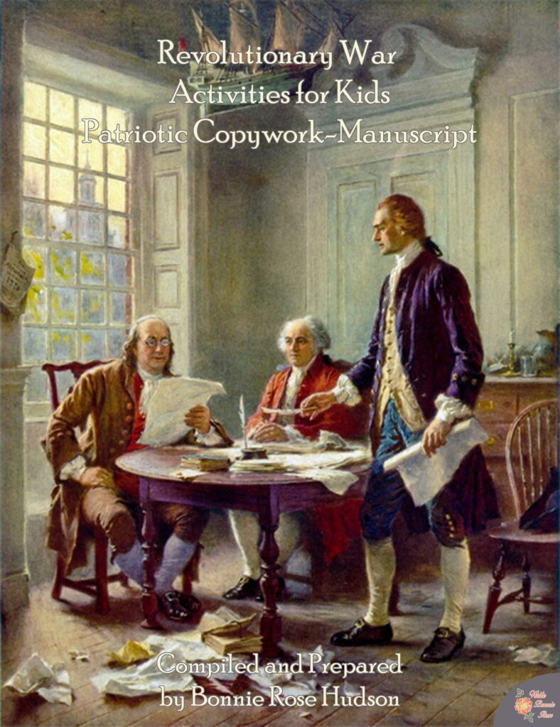 Revolutionary War Activities for Kids: Patriotic Copywork Manuscript ...