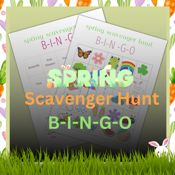 Spring Scavenger Hunt BINGO for Kids | Made By Teachers