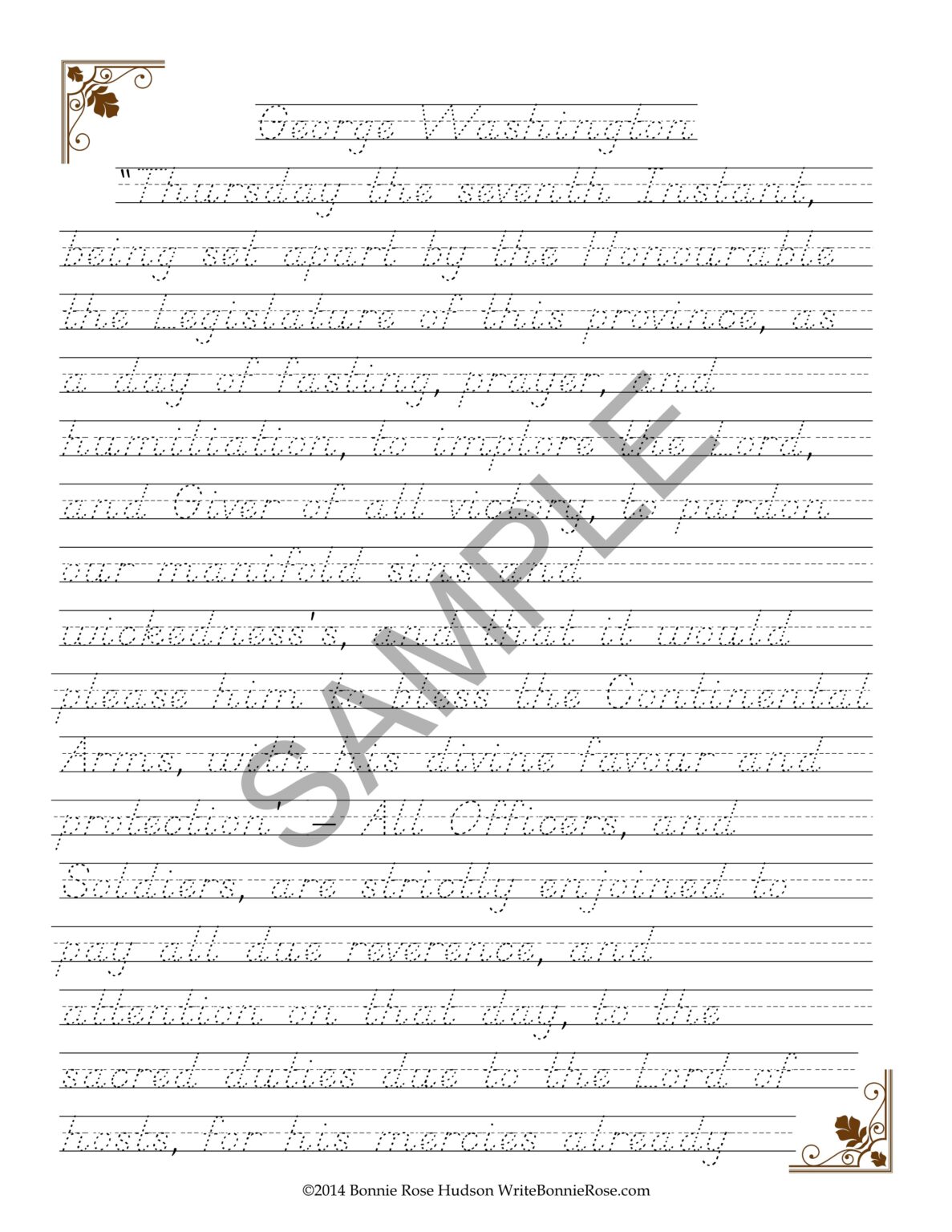 Revolutionary War Activities for Kids: Patriotic Copywork Manuscript ...