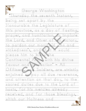 Revolutionary War Activities for Kids: Patriotic Copywork Print Style ...