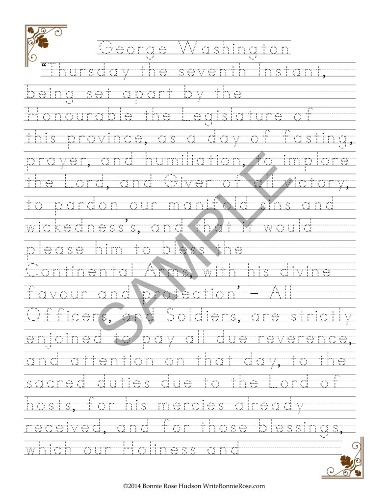 Revolutionary War Activities for Kids: Patriotic Copywork Print Style ...
