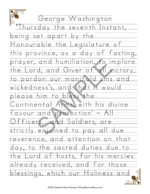 Revolutionary War Activities for Kids: Patriotic Copywork Print Style ...