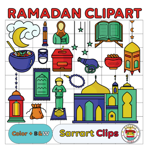 Ramadan Clipart, Islam Clipart Set, Ramadan Illustration Set | Made By ...